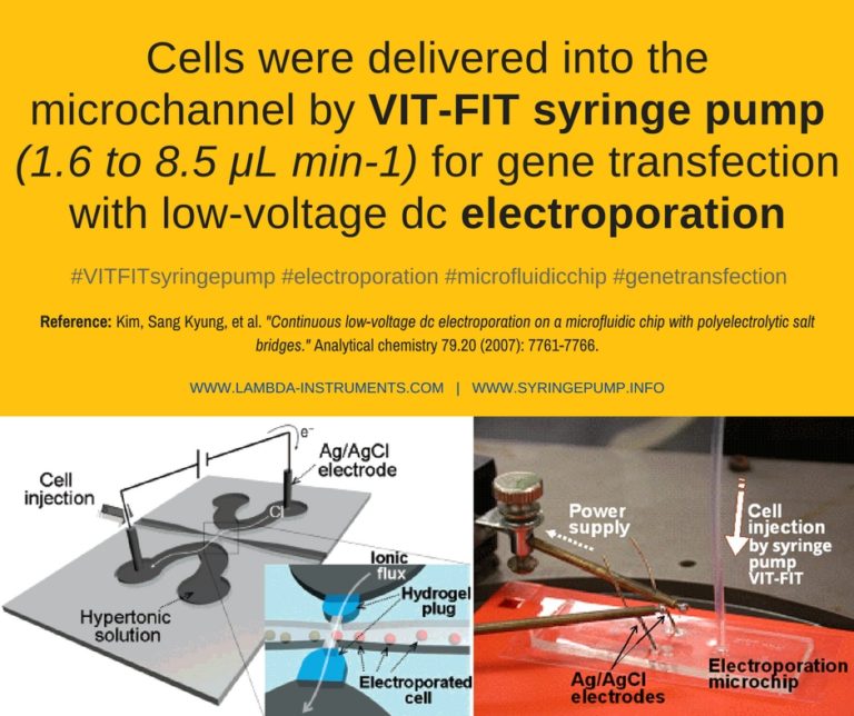 Programmable syringe pump for microfluidics - LAMBDA VIT-FIT & VIT-FIT ...